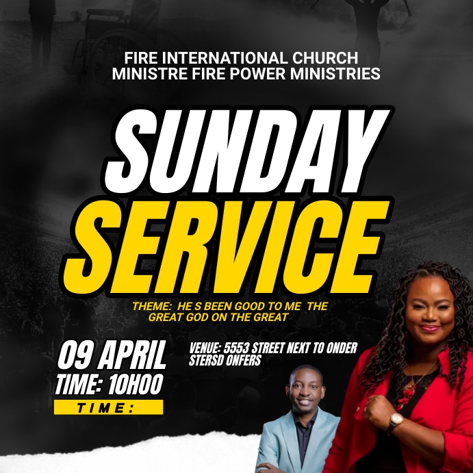 sunday service Template | PosterMyWall