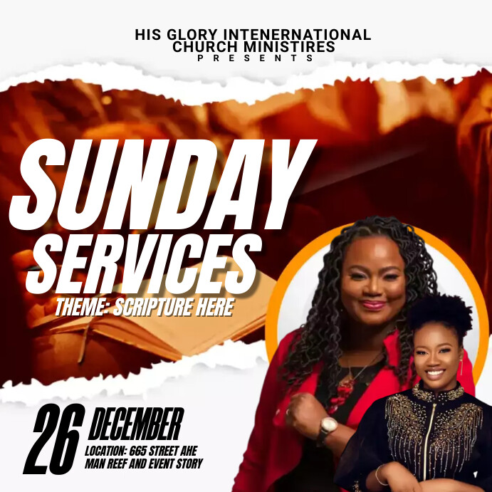 sunday service Template | PosterMyWall