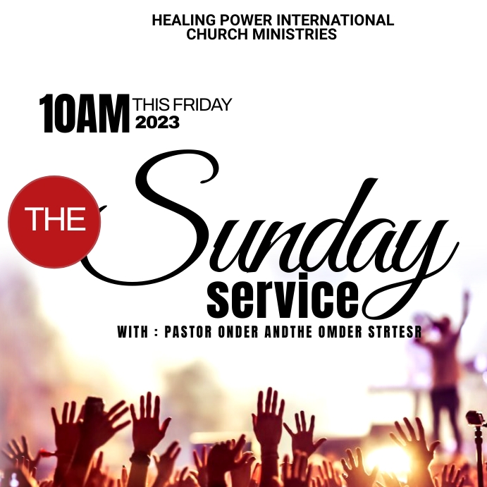 Copy of sunday service | PosterMyWall