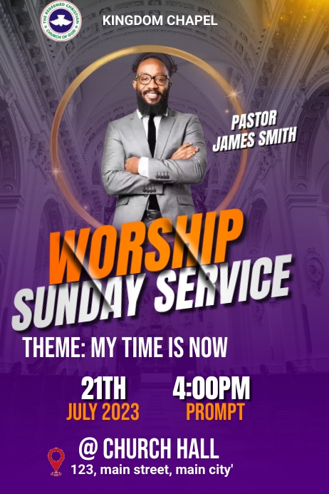 Sunday service Template | PosterMyWall