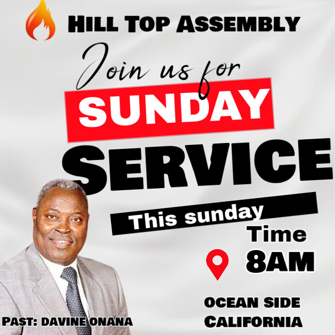 Modèle Sunday service | PosterMyWall