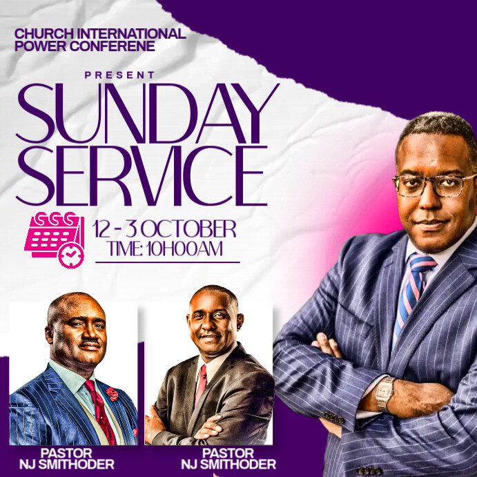 Modèle Sunday service | PosterMyWall