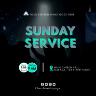 Sunday service flyer Template | PosterMyWall