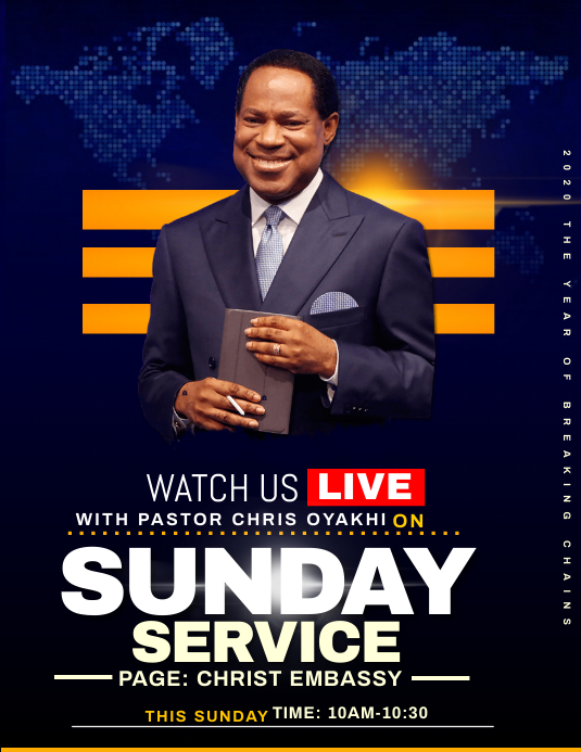 SUNDAY SERVICE Template | PosterMyWall