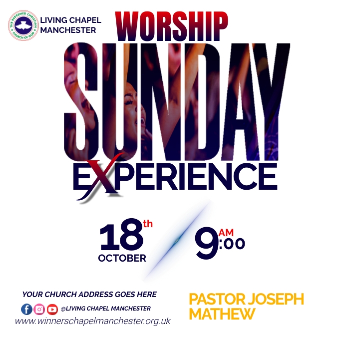 SUNDAY SERVICE Template | PosterMyWall