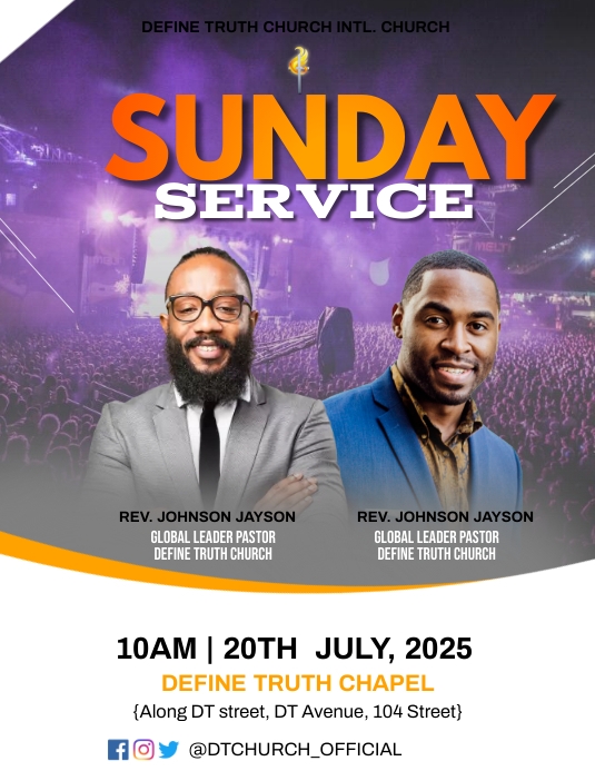 Sunday service Template | PosterMyWall