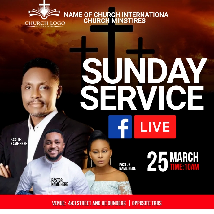sunday service Template | PosterMyWall