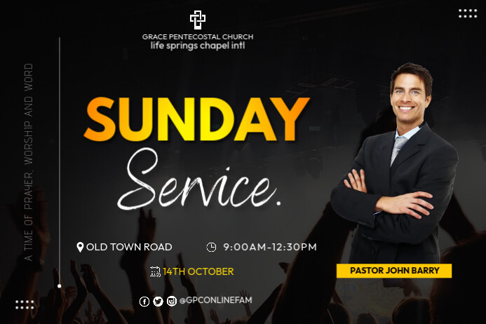 sunday service Template | PosterMyWall