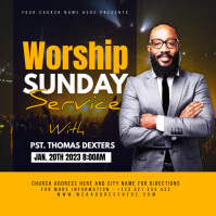 sunday service Template | PosterMyWall