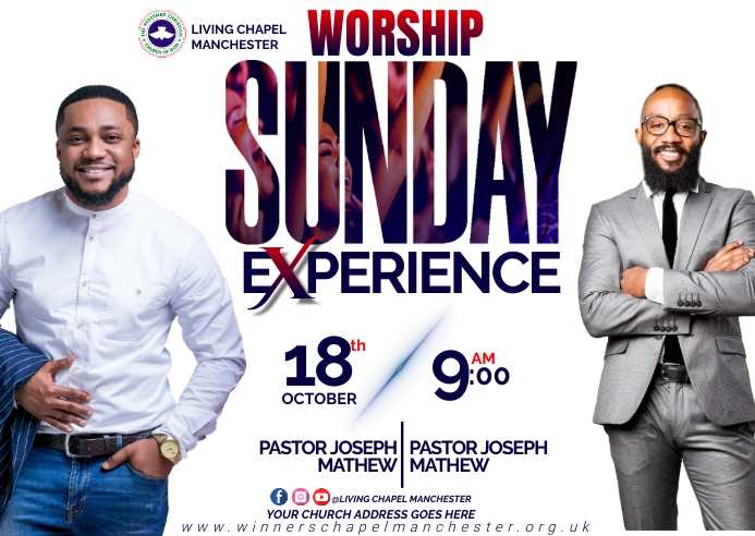 SUNDAY SERVICE Template | PosterMyWall