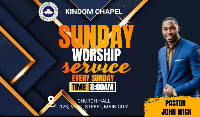 Plantilla de SUNDAY SERVICE | PosterMyWall