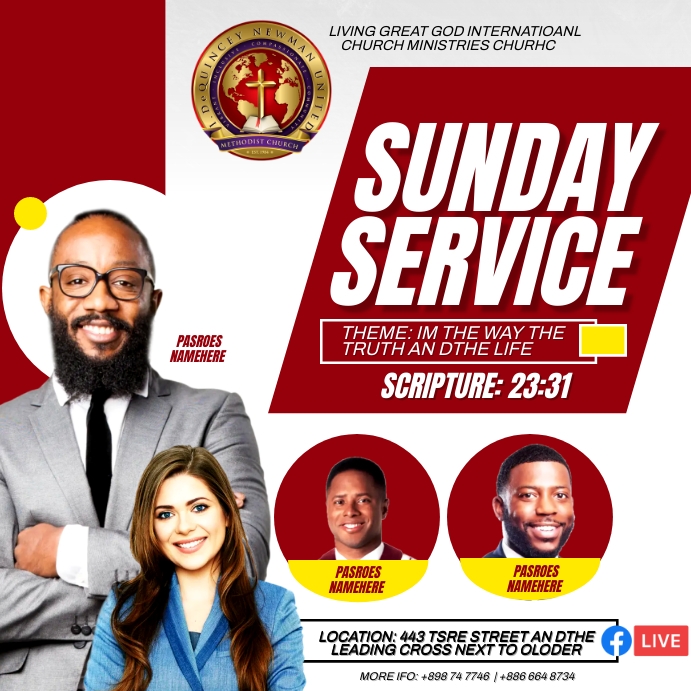 sunday service Template | PosterMyWall