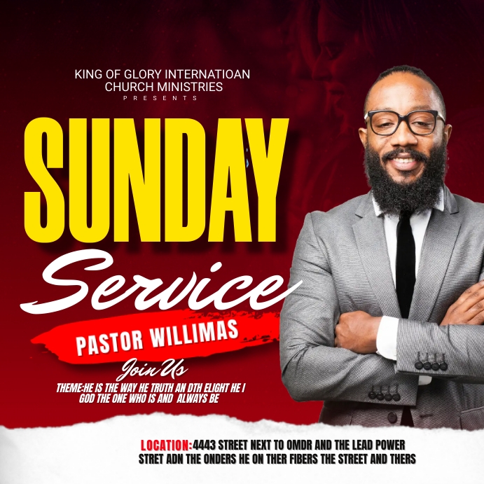 sunday service Template | PosterMyWall