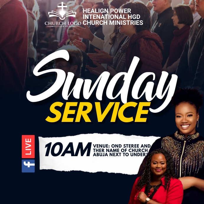 sunday service Template | PosterMyWall