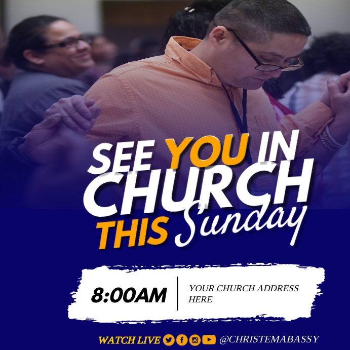 Modèle SUNDAY SERVICE | PosterMyWall