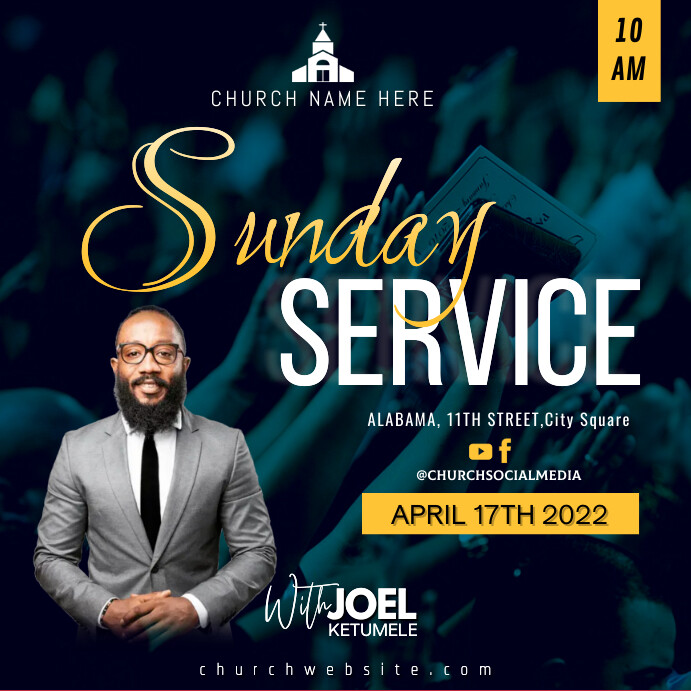 sunday service Template | PosterMyWall