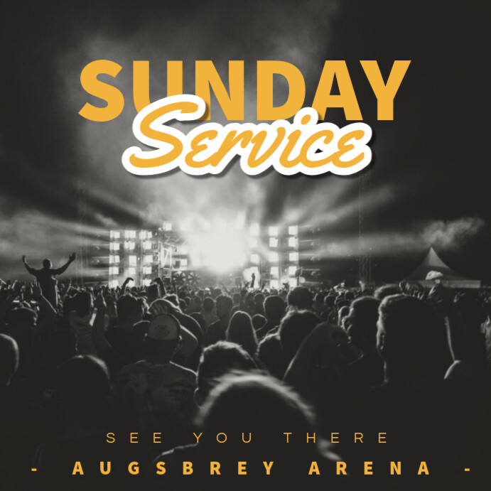 Copy of sunday service | PosterMyWall