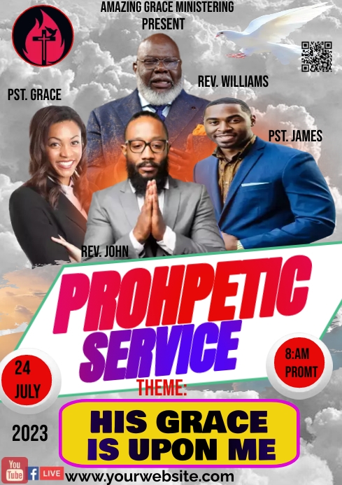 SUNDAY SERVICE Templat | PosterMyWall