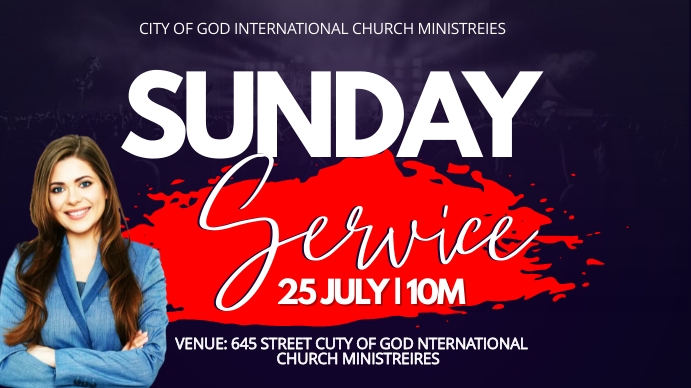 Sunday service Template | PosterMyWall