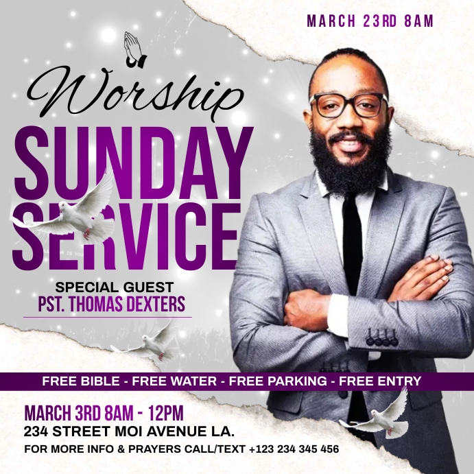 sunday service Template | PosterMyWall