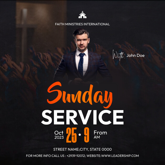 sunday service | PosterMyWall