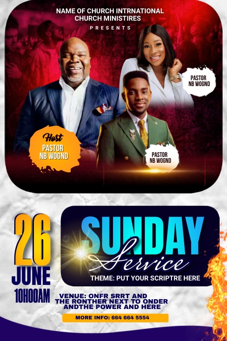 sunday service Template | PosterMyWall