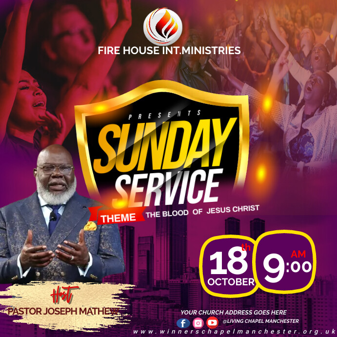 Copy of sunday service | PosterMyWall