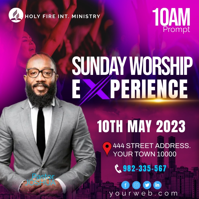 Copy of SUNDAY SERVICE | PosterMyWall