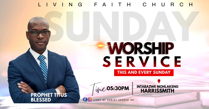 SUNDAY SERVICE Template | PosterMyWall