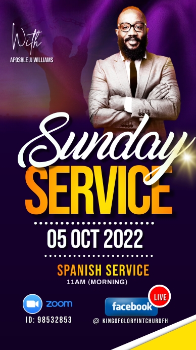 Sunday service Template | PosterMyWall