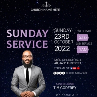 Sunday Service Template | PosterMyWall