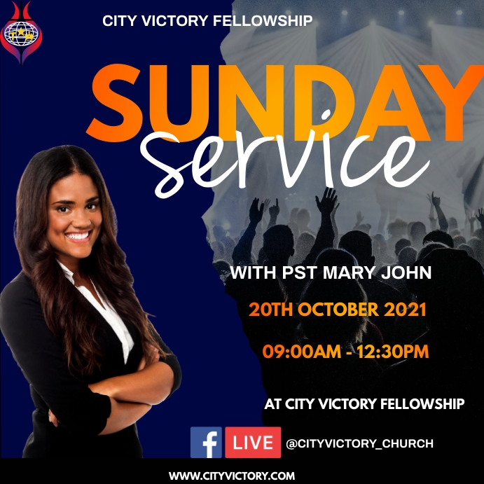 Sunday Service Template | PosterMyWall