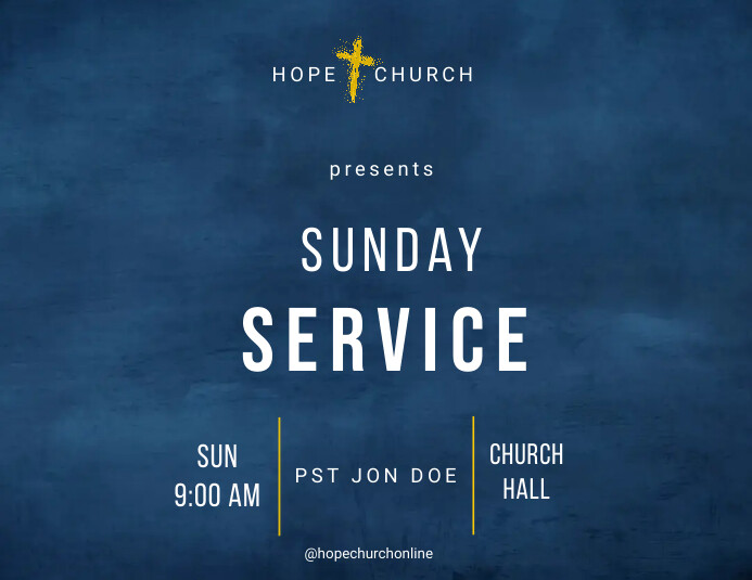 Plantilla de sunday service | PosterMyWall