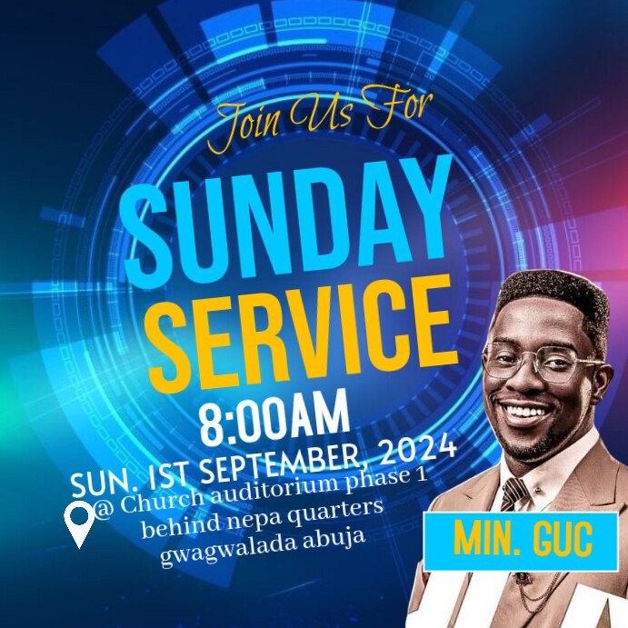 Modèle Sunday service | PosterMyWall