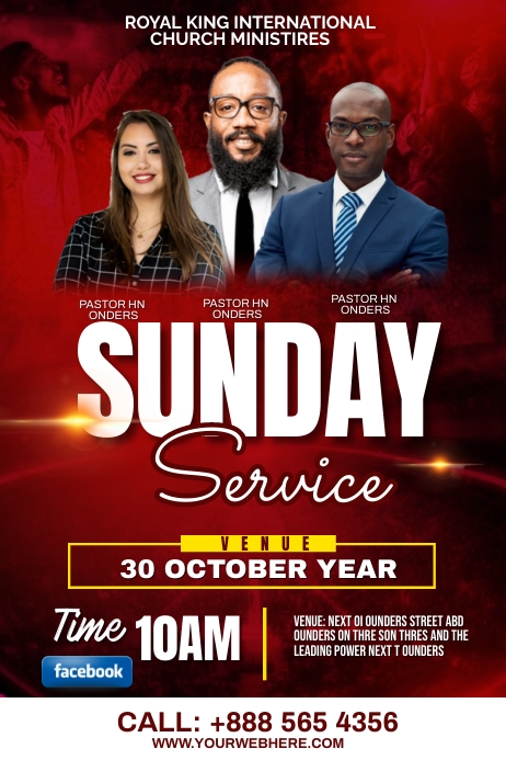 sunday service Template | PosterMyWall