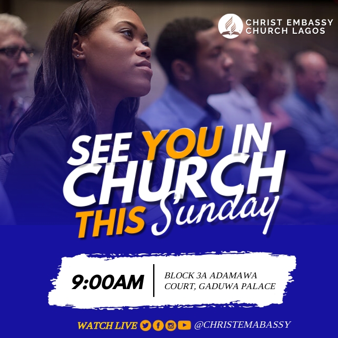 SUNDAY SERVICE Template | PosterMyWall