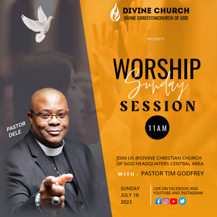 SUNDAY SERVICe Template | PosterMyWall