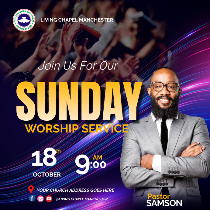 SUNDAY SERVICE | PosterMyWall