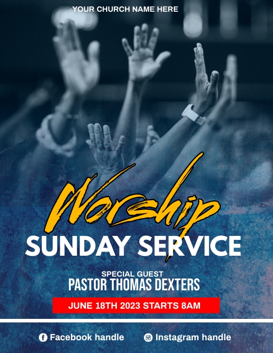 sunday service Template | PosterMyWall