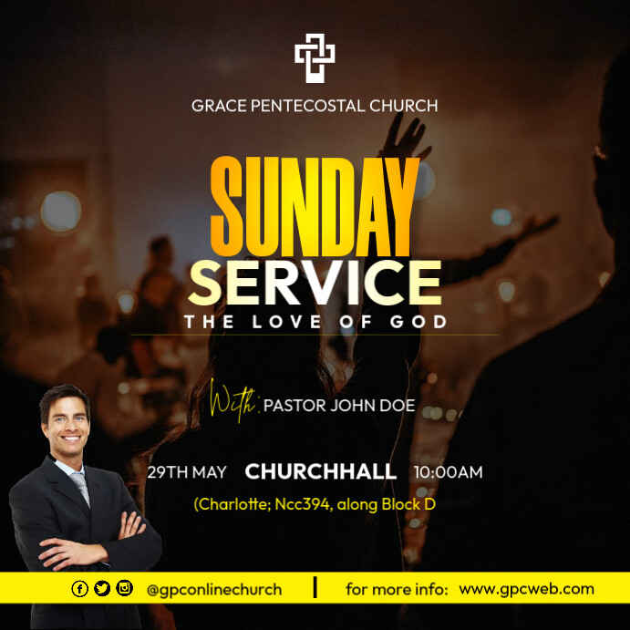 sunday service Template | PosterMyWall