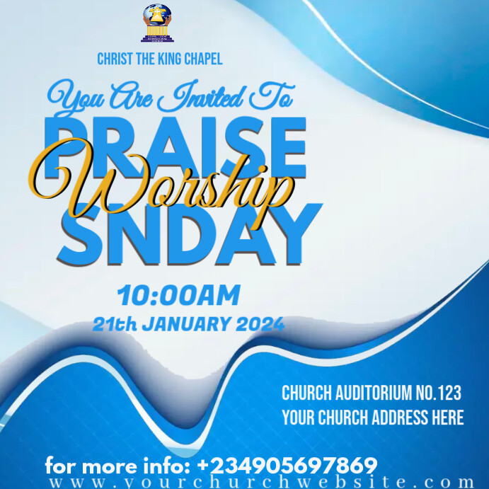 Modèle SUNDAY SERVICE | PosterMyWall