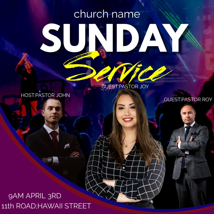 sunday service Template | PosterMyWall