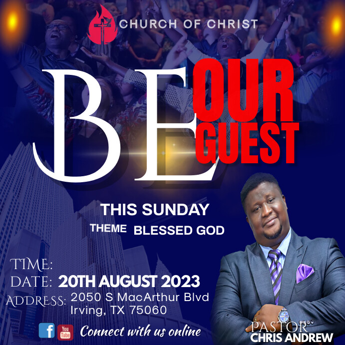 SUNDAY SERVICE Template | PosterMyWall