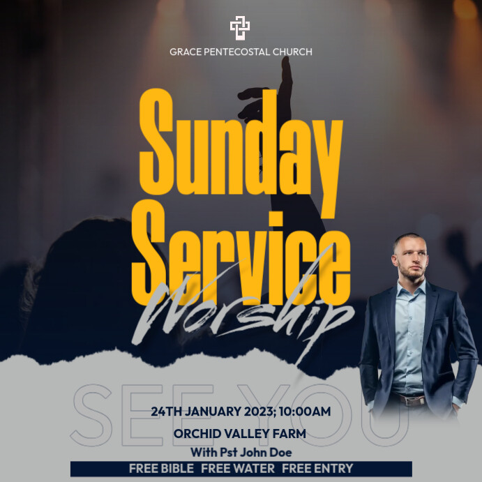 Plantilla de sunday service | PosterMyWall