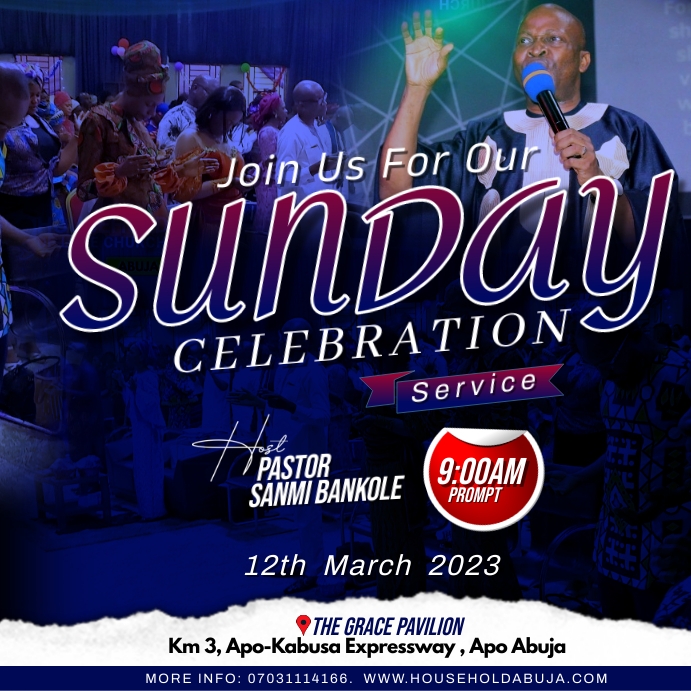 SUNDAY SERVICE Template | PosterMyWall