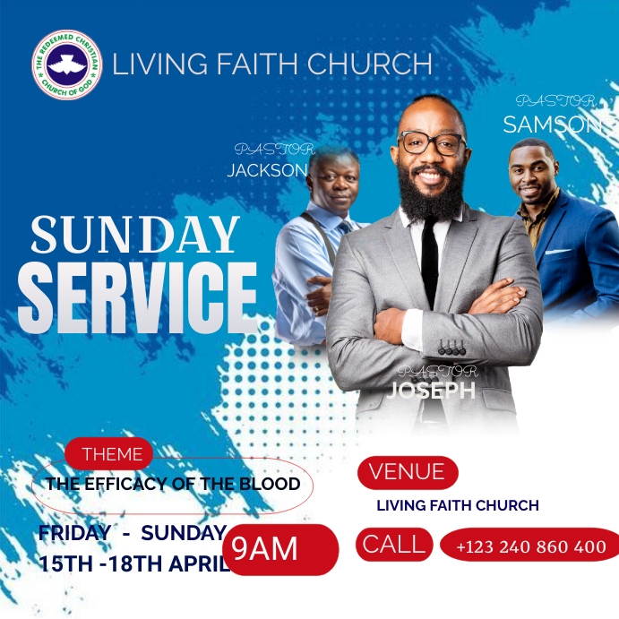 SUNDAY SERVICE Template | PosterMyWall