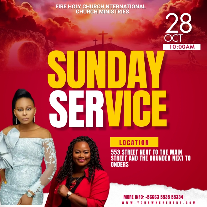 sunday service Template | PosterMyWall