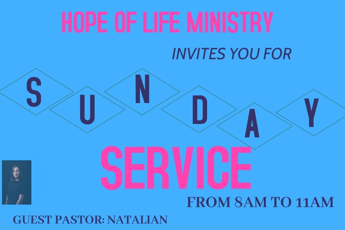 SUNDAY SERVICE Template | PosterMyWall