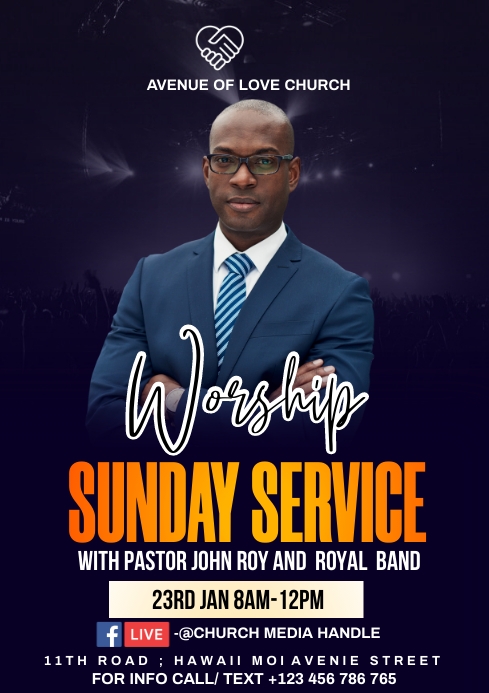 sunday service Template | PosterMyWall