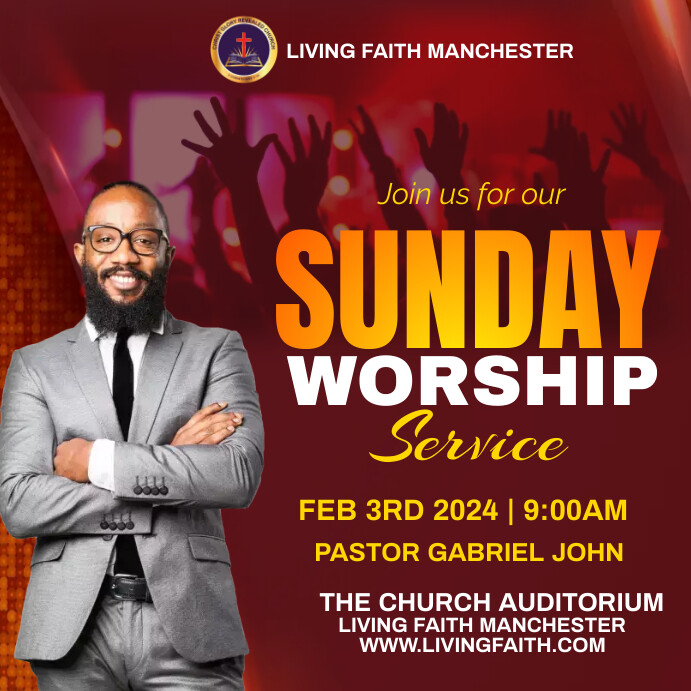 sunday service Template | PosterMyWall